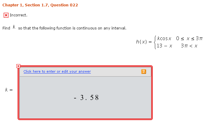 Solved Find K So That The Following Function Is Continuous