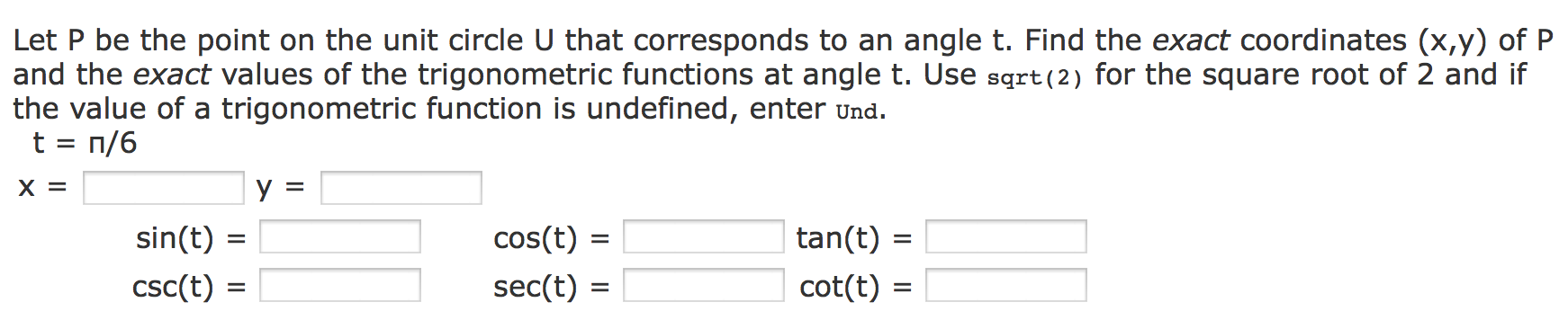 Solved Let P be the point on the unit circle U that | Chegg.com