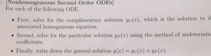 Solved + 25y = 2 cos(52) + 3 sin(52) + xe | Chegg.com