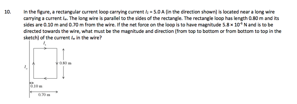 Solved In the figure, a rectangular current loop carrying | Chegg.com