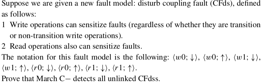 Suppose we are given a new fault model: disturb | Chegg.com
