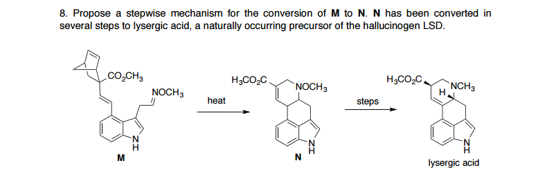 Solved Propose a stepwise mechanism for the conversion of M | Chegg.com