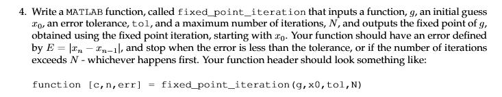 Solved Write a MATLAB function, called f | Chegg.com