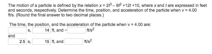 Solved The motion of a particle is defined by the relation x | Chegg.com