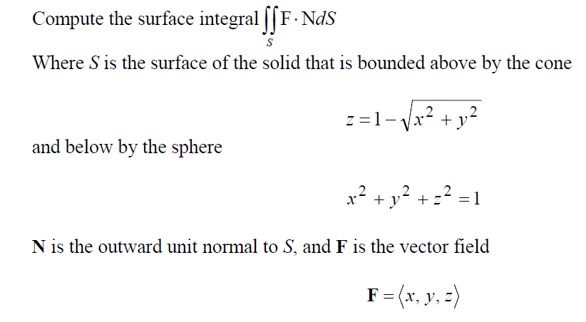 Solved Compute the surface integral integration integration | Chegg.com