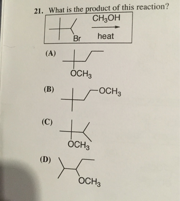 Solved 21. What is the product of this reaction? CH2OH Br | Chegg.com