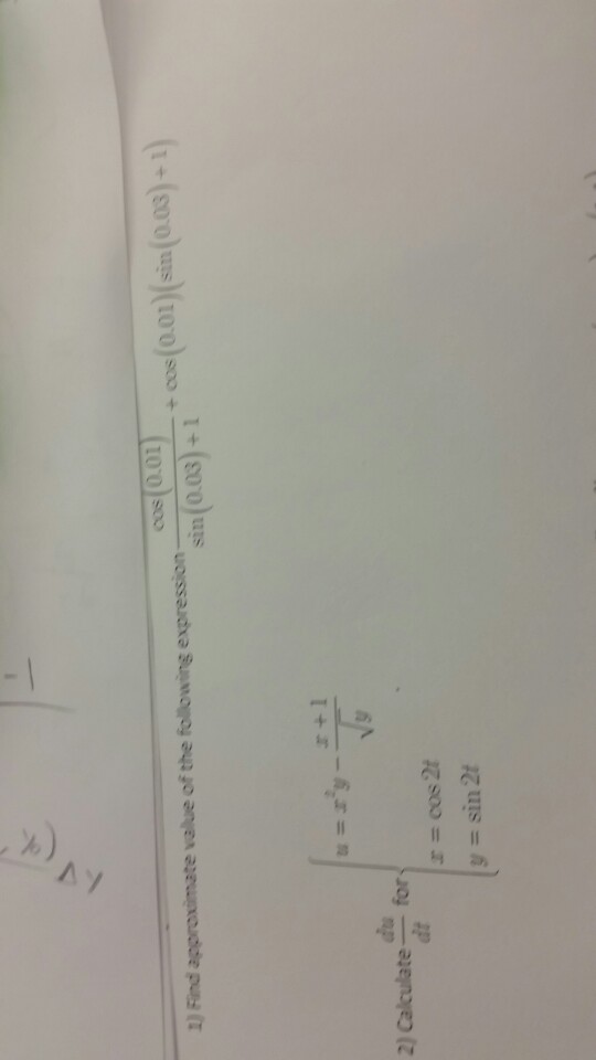 Solved Find approximate value of the following expression | Chegg.com