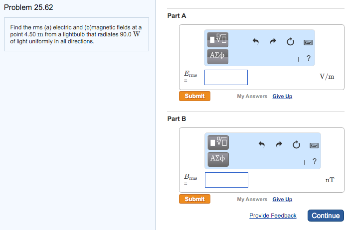 Solved Find the rms (a) electric and (b)magnetic fields at a | Chegg.com