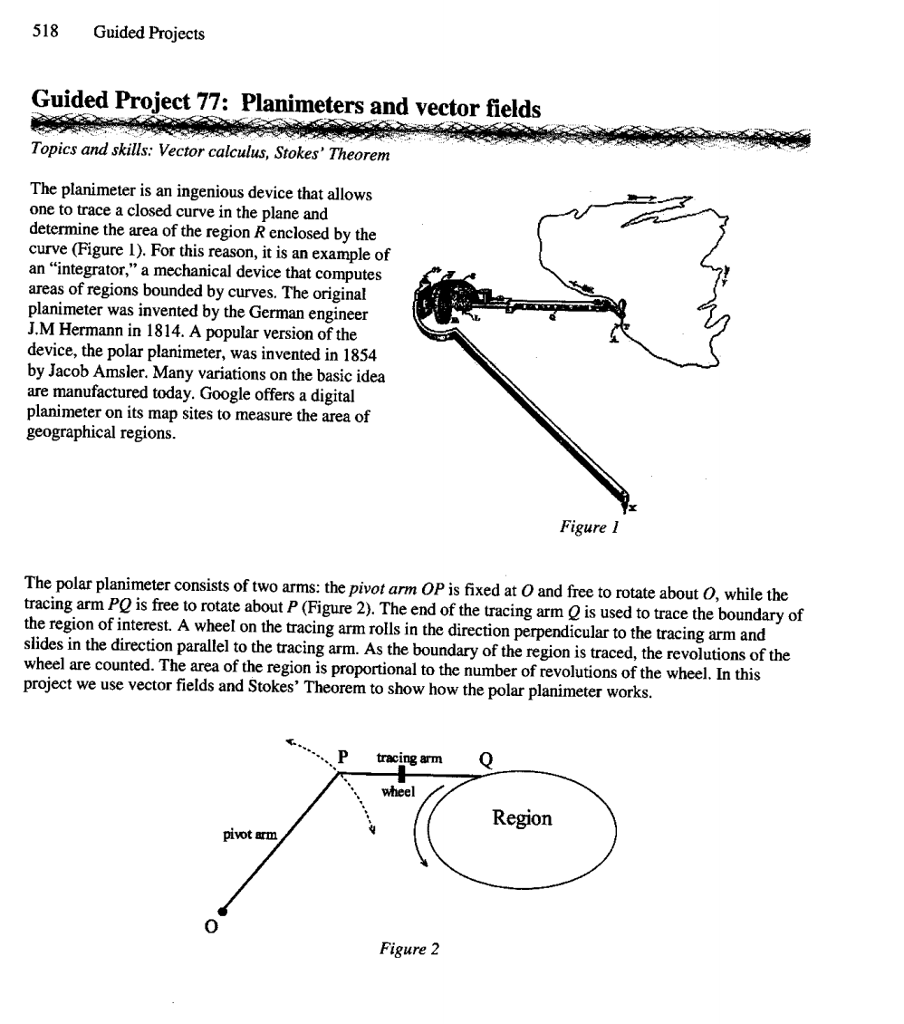 Solved 518 Guided Projects Guided Project 77: Planimeters | Chegg.com