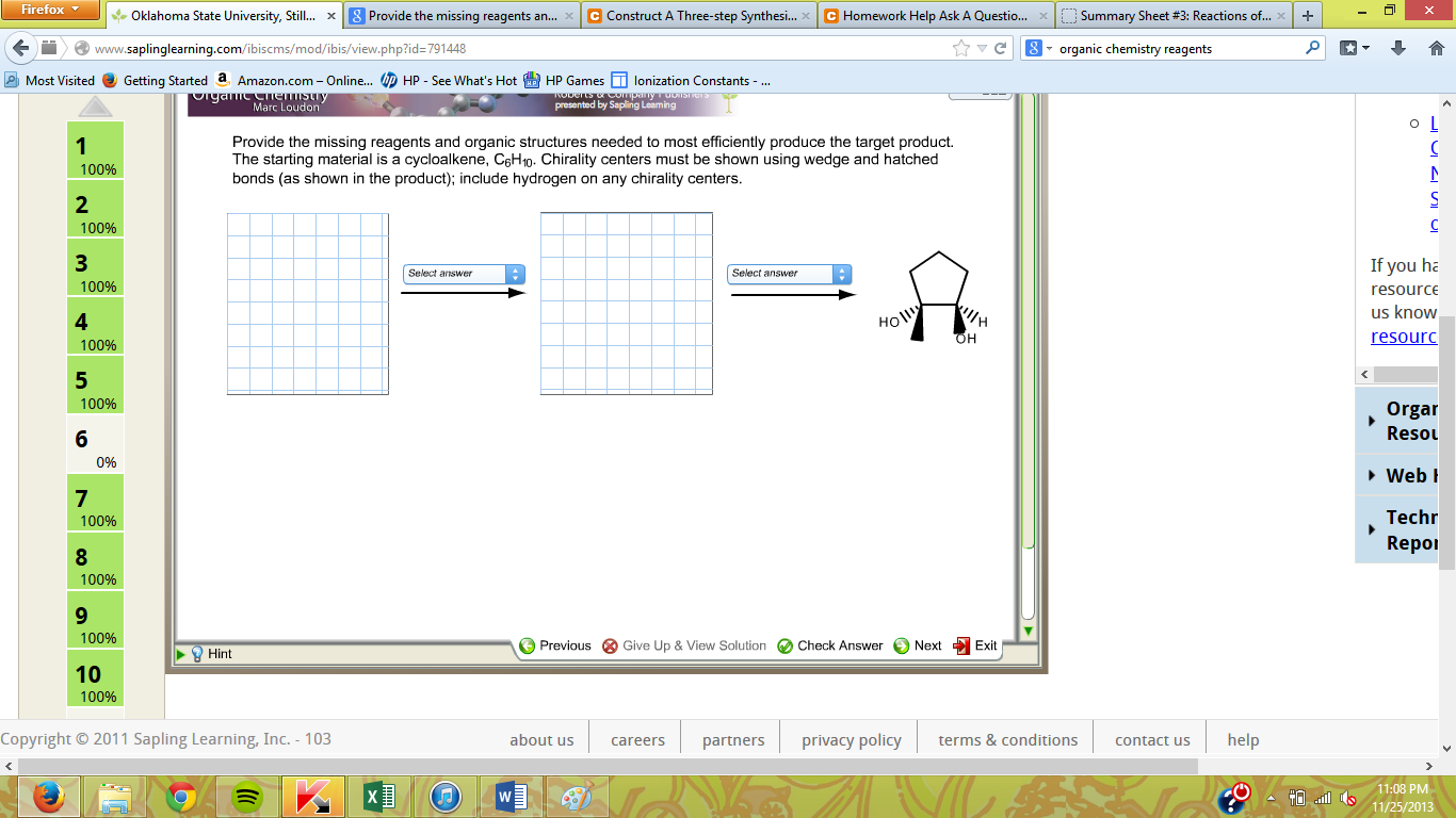 Provide the missing reagents and organic structures | Chegg.com