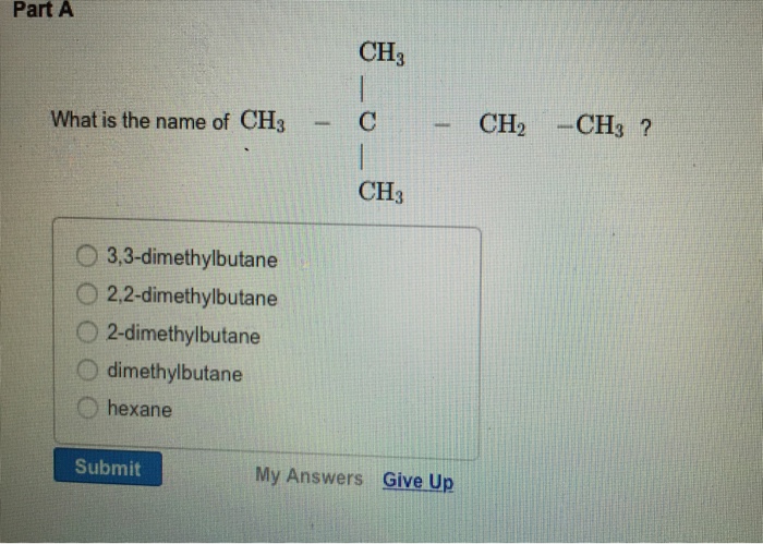 Solved What is the name of this compound? CH3- CH2- CH2- | Chegg.com