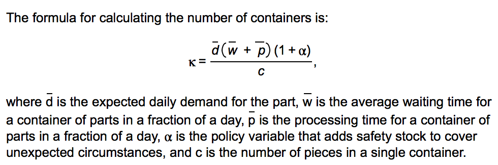 Solved the fabrication cell. Each container holds 15 gears, | Chegg.com