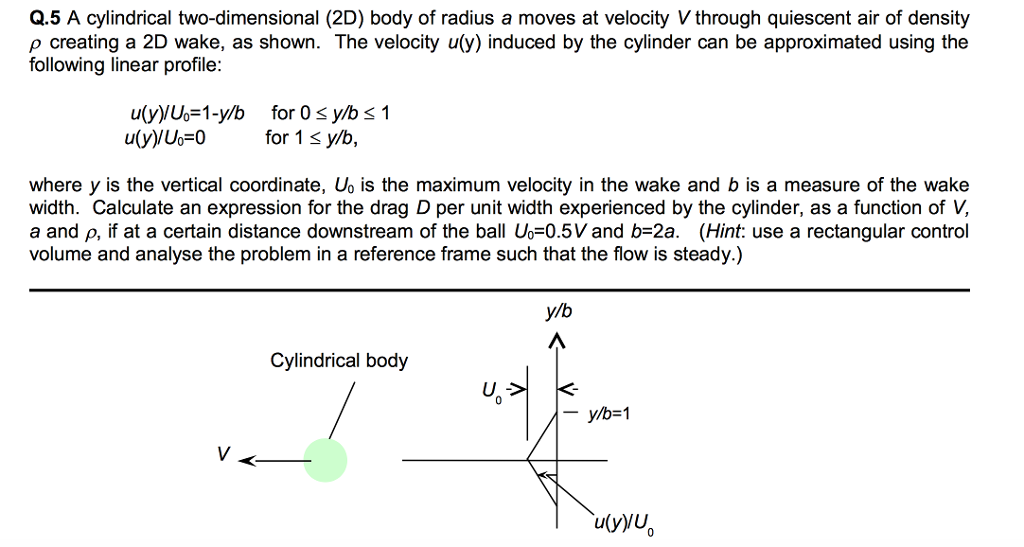 Solved Q.5 A cylindrical two-dimensional (2D) body of radius | Chegg.com