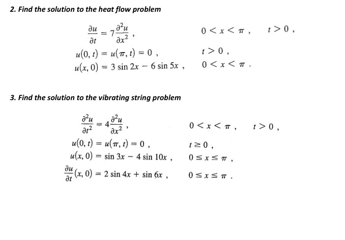 Find the solution to the heat flow problem delta u | Chegg.com