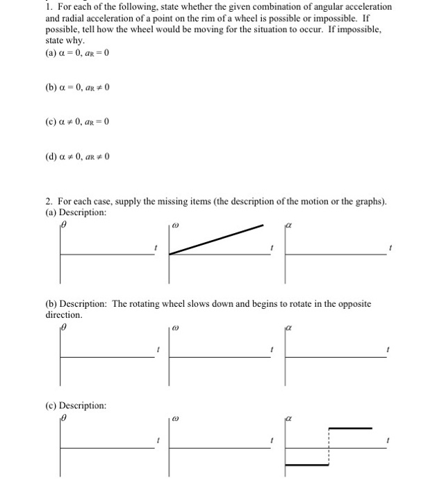 Solved For each of the following, state whether the given | Chegg.com