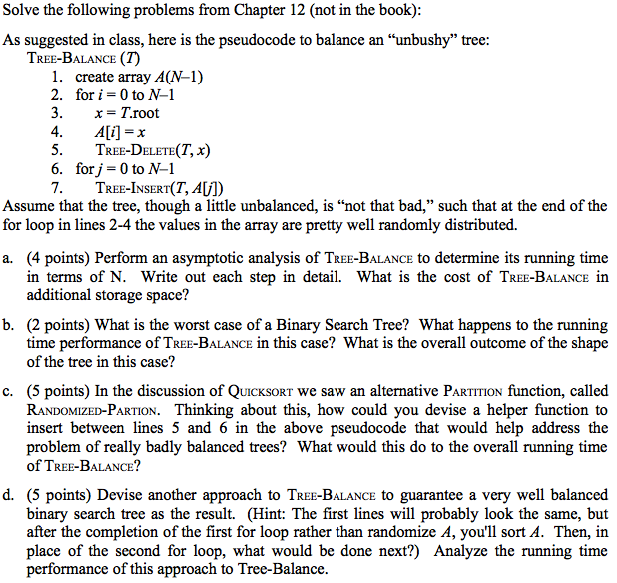 Solve the following problems from Chapter 12 (not in | Chegg.com