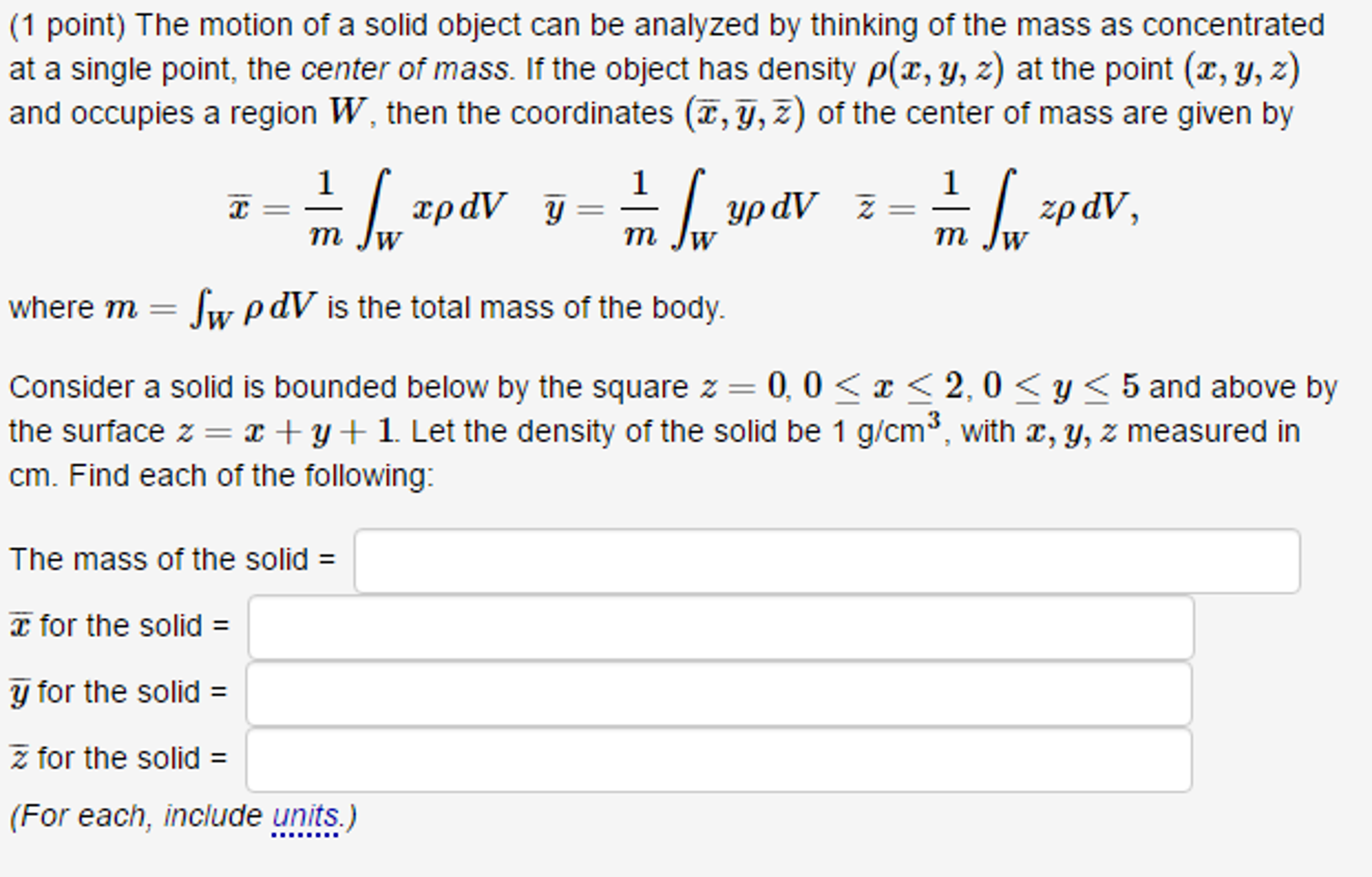 Solved The motion of a solid object can be analyzed by | Chegg.com