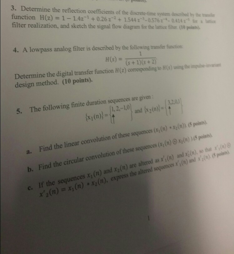 Solved 3. Determine the reflection coefficients of the | Chegg.com