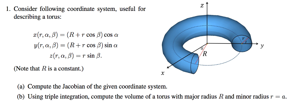 Solved Consider following coordinate system, useful for | Chegg.com