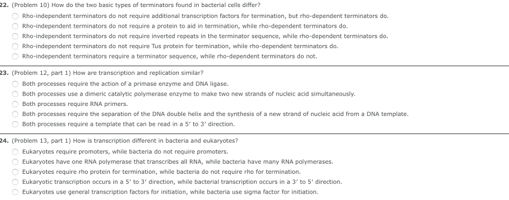 Solved How do the two basic types of terminators found in | Chegg.com