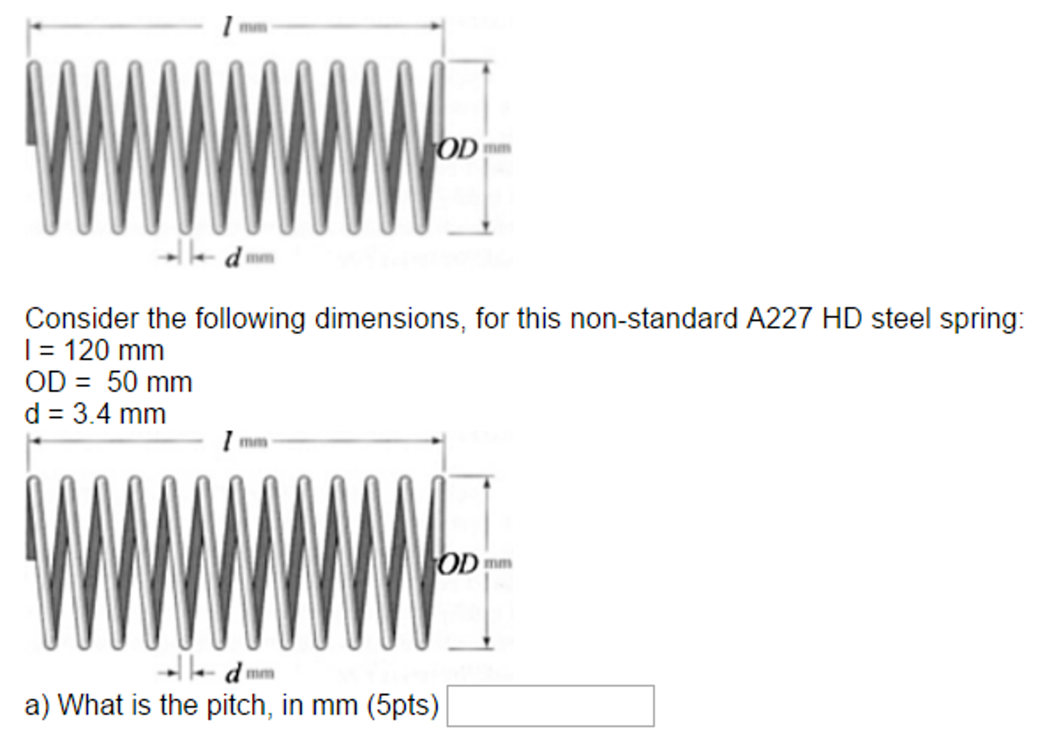 Solved Consider the following dimensions, for this | Chegg.com