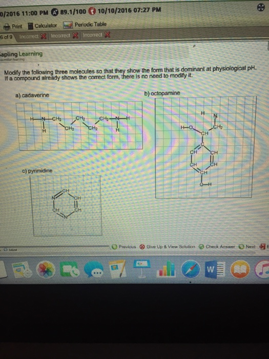 Solved Modify the following three molecules so that they | Chegg.com