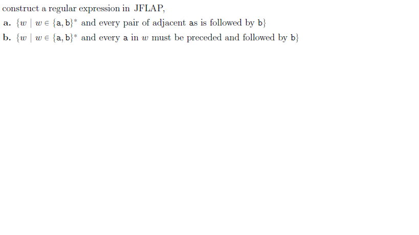 Solved Construct A Regular Expression In Jflap A U We A