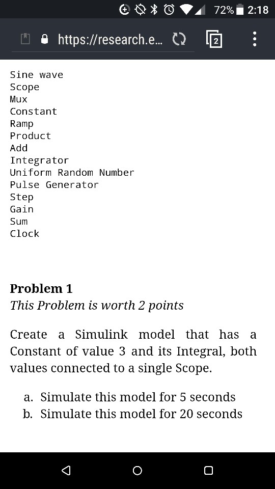 Solved 9 https://research.e...2 . C> a Sine wave Scope Mux | Chegg.com