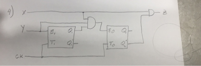 Solved 4) Synchronous State Machine 15 pts a) Write out the | Chegg.com