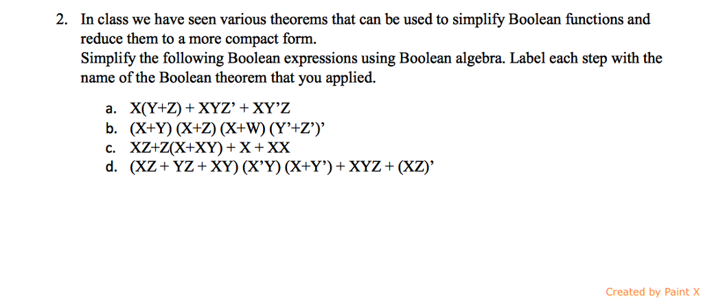Solved In class we have seen various theorems that can be | Chegg.com
