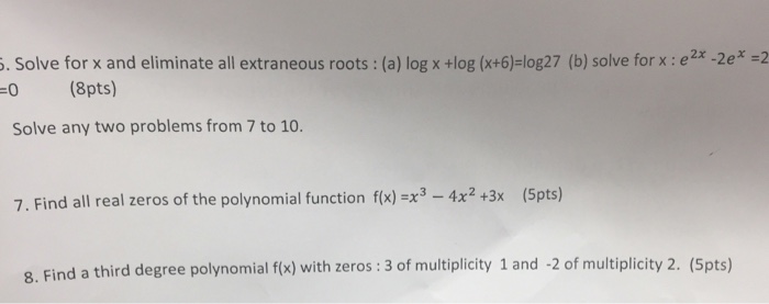Solved Solve for x and eliminate all extraneous roots: (a) | Chegg.com