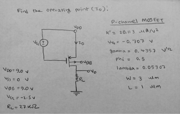 Solved Find the operating point (x_0): | Chegg.com