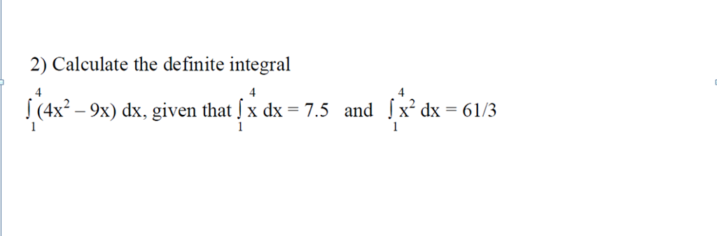 Solved Calculate the definite integral interval_164 (4x^2 - | Chegg.com