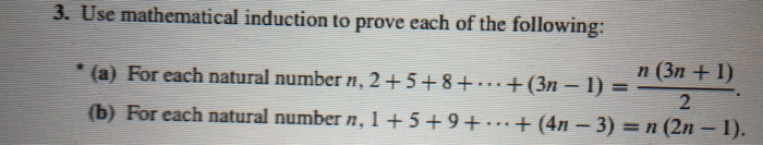 Solved Use mathematical induction to prove each of the | Chegg.com