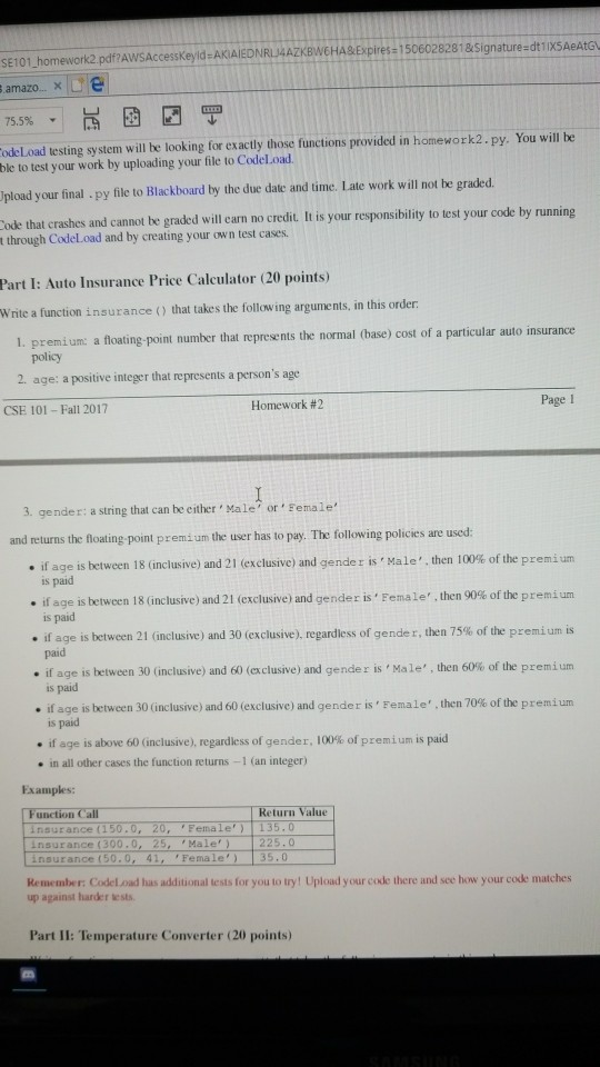 Solved SE101 homework2 | Chegg.com