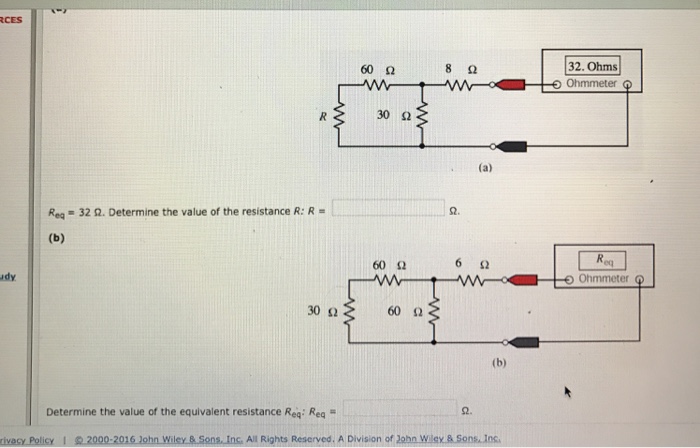 Solved Determine the value of the resistance R: R Determine | Chegg.com
