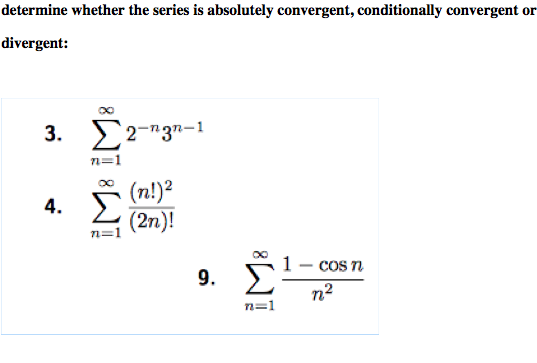 Solved Determine whether the series is absolutely | Chegg.com