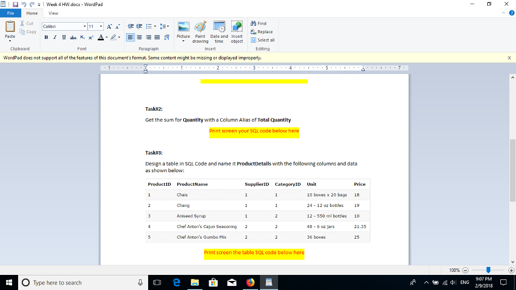 Solved In SQL how would I go about creating the Tables for | Chegg.com