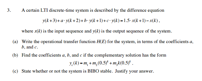 Solved A certain LTI discrete-time system is described by | Chegg.com