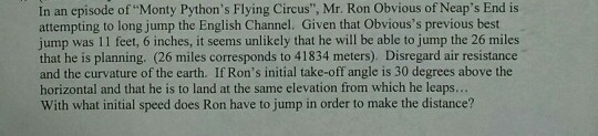 Solved In an episode of "Monty Python's Flying Circus", Mr. | Chegg.com