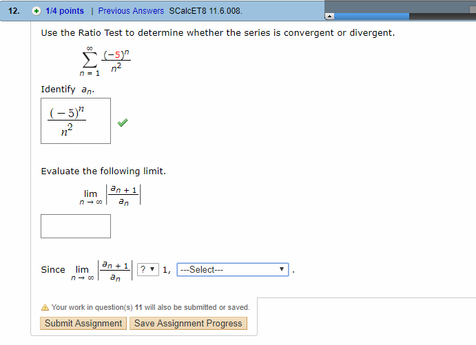 Solved 12. 1/4 points | Previous Answers SCalcET8 11.6.008 | Chegg.com