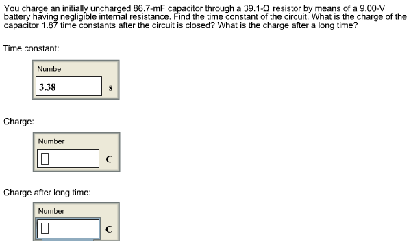 Solved Find the time constant of the circuit. What is the | Chegg.com