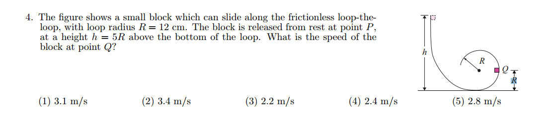 Solved The figure shows a small block which can slide along | Chegg.com