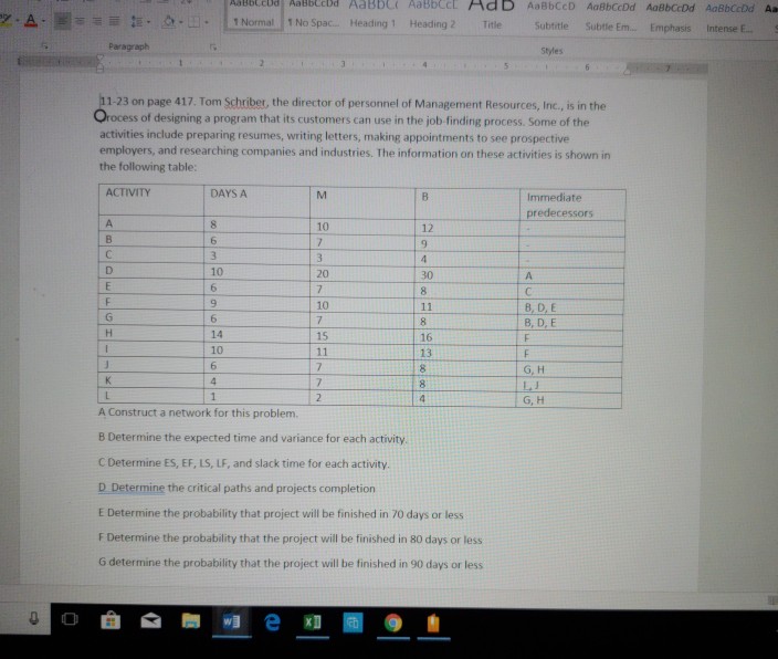 Solved .A.1 1 Normal 1 No Spac. Heading 1 Heading 2 Title | Chegg.com
