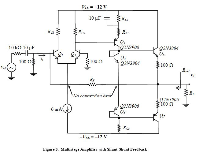 1)Analyze the original three-stage amplifier as | Chegg.com