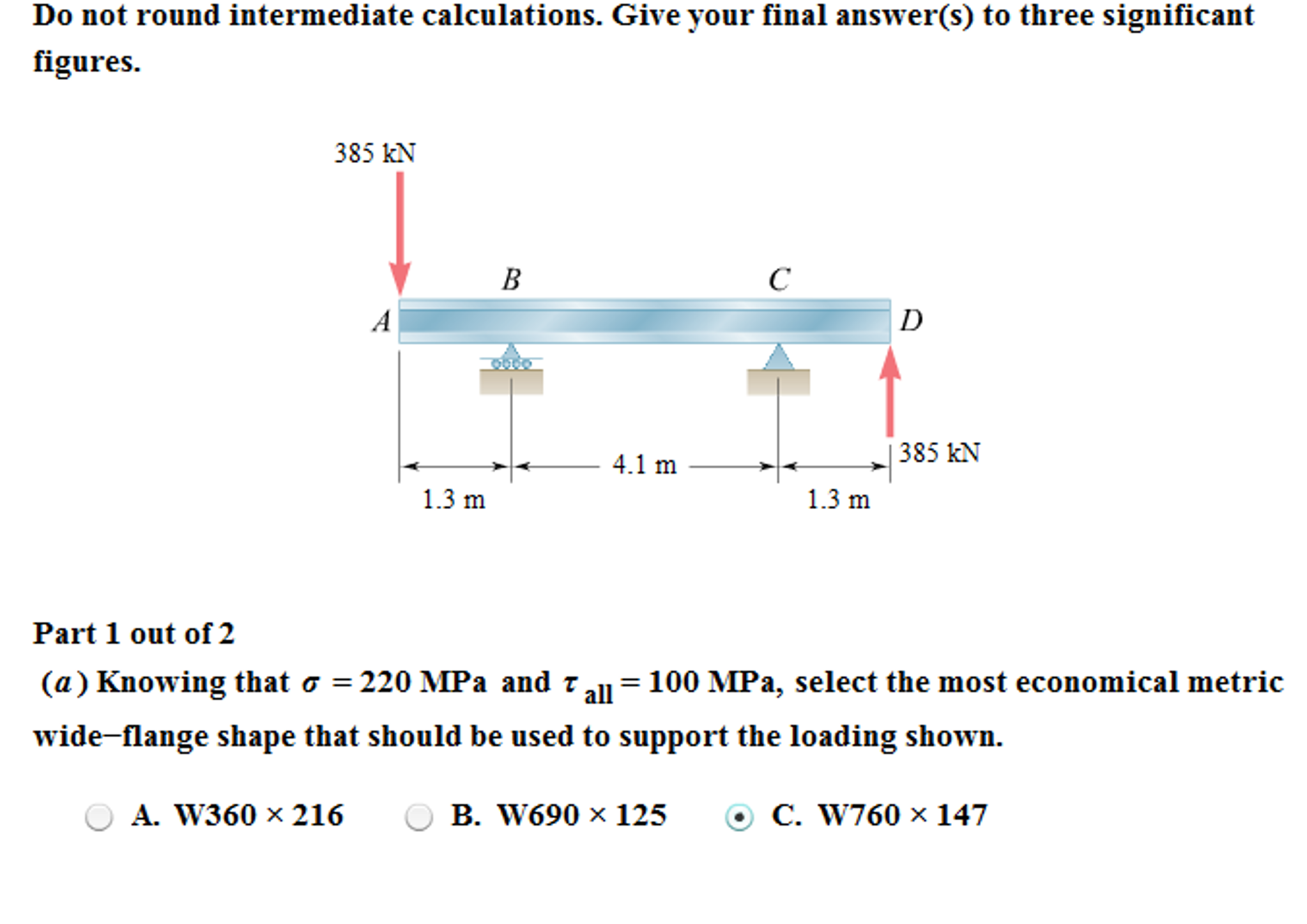 Solved Knowing that sigma = 220 MPa and tau_all = 100 MPa, | Chegg.com
