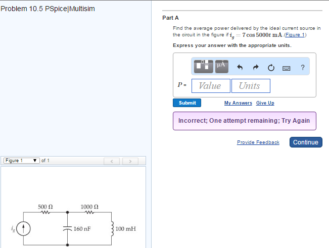 Solved Find the average power delivered by the ideal | Chegg.com