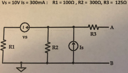 Solved Find the Thevenin Equivalent between nodes A and B in | Chegg.com