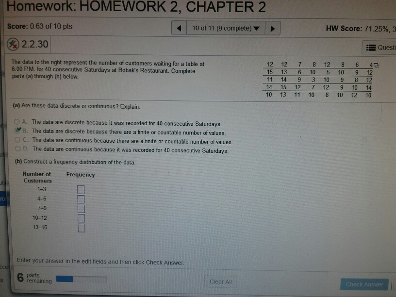 Solved Homework: HOMEWORK 2, CHAPTER 2 Score: 0.63 of 10 pts | Chegg.com