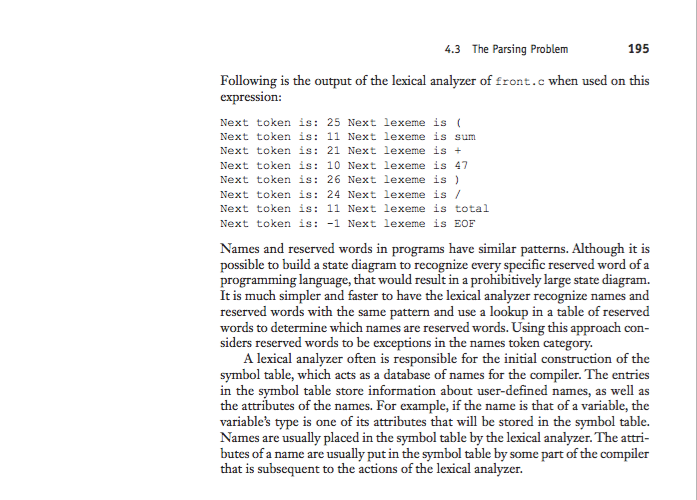 Solved Fall 2017 Python Pattern Search- Lexical Analyzer | Chegg.com